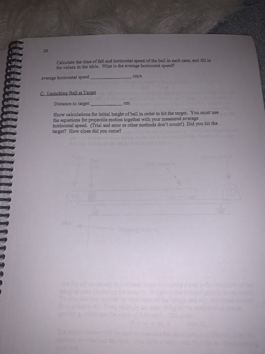 Experiment 3: Projectile Motion Introduction A | Chegg.com