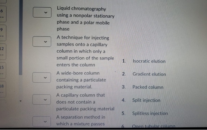 Solved ola 1. Isocratic elution Liquid chromatography using | Chegg.com