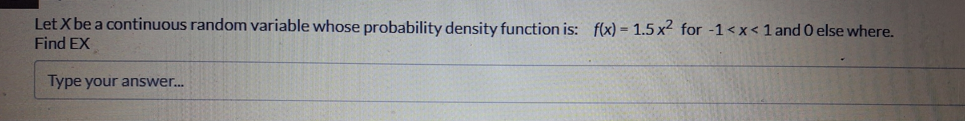 Solved Let X ﻿be A Continuous Random Variable Whose 0604