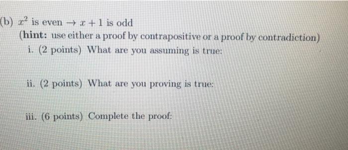 Solved + Question 3 : Introduction to Proofs. 20 points | Chegg.com