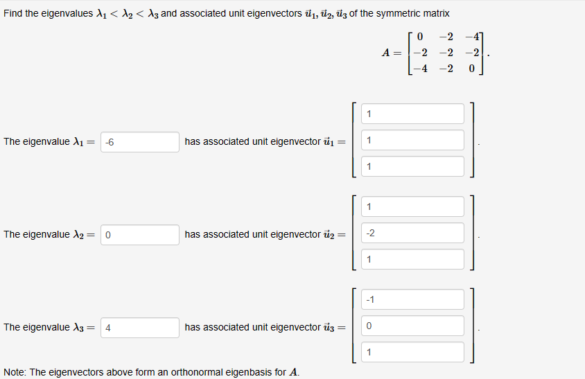 Solved Find the eigenvalues λ1