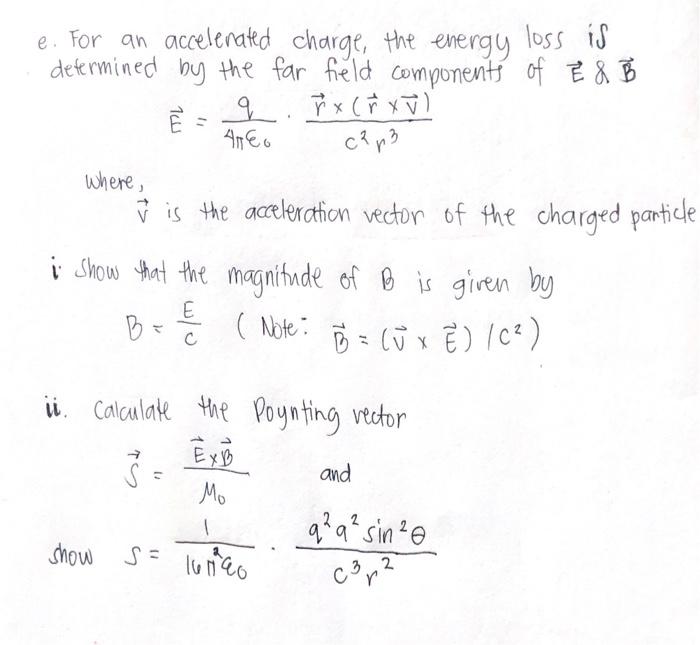 Solved - Electric field due to a point charge q : | Chegg.com