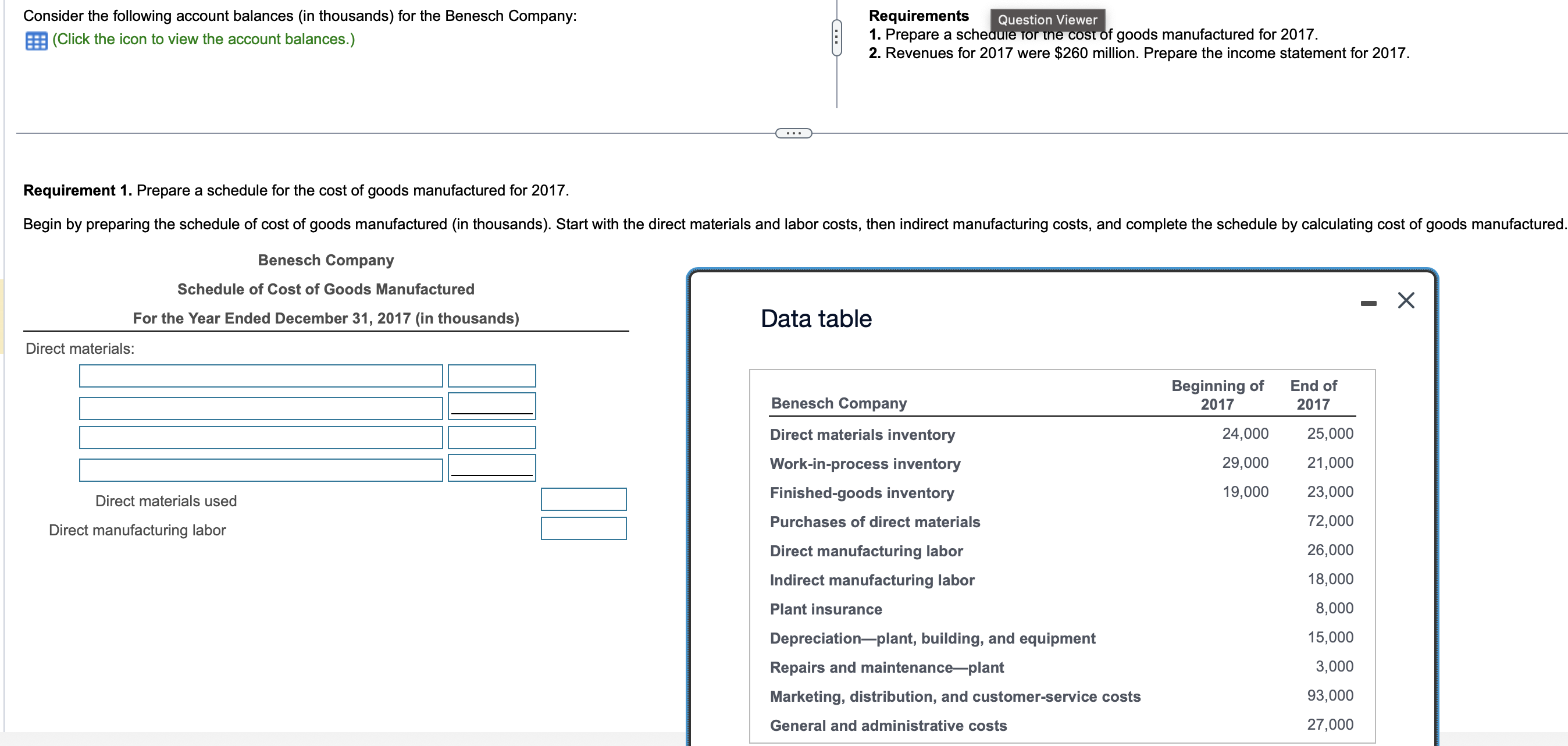 Solved (Click the icon to view the account balances.)Prepare | Chegg.com