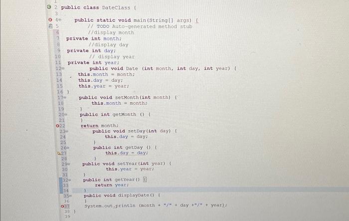 Solved Programming Date Class Assignment Instructions