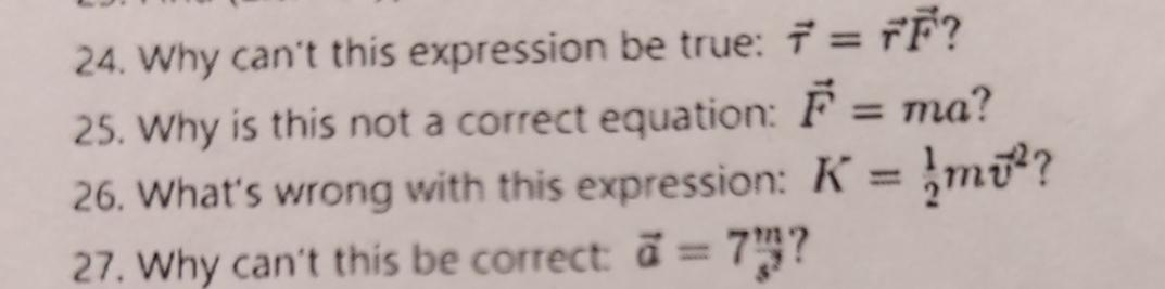 Solved Why can't this expression be true: | Chegg.com