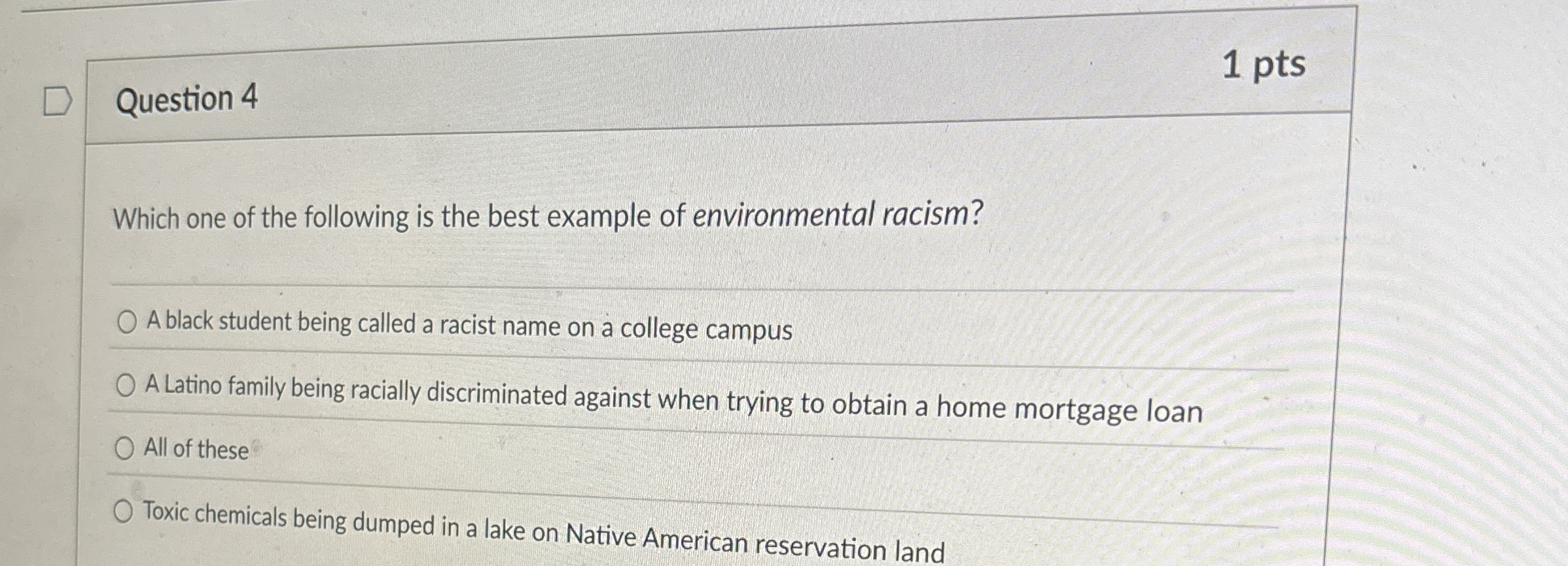 Solved Question 41 ﻿ptsWhich one of the following is the | Chegg.com