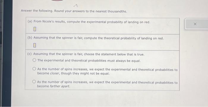 Solved Answer the following. Round your answers to the | Chegg.com