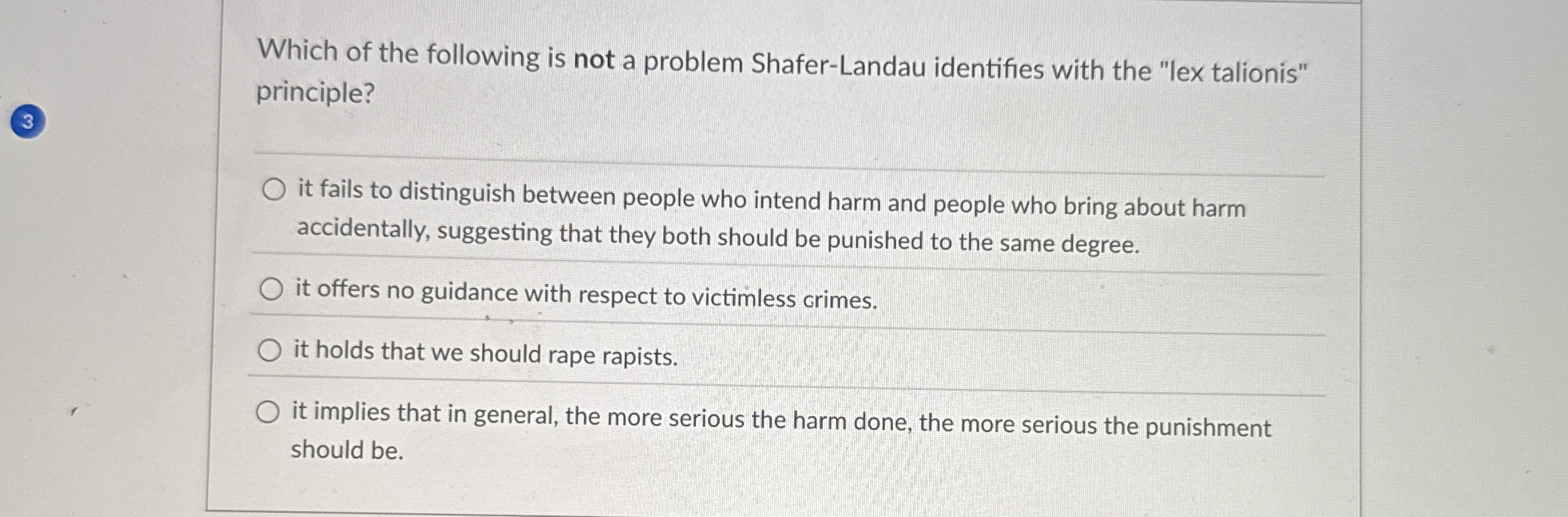 Solved Which of the following is not a problem Shafer-Landau | Chegg.com Solved Which of the following is not a problem Shafer-Landau | Chegg.com