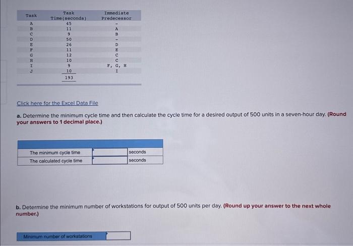 Solved Click here for the Excel Data Fille a. Determine the | Chegg.com