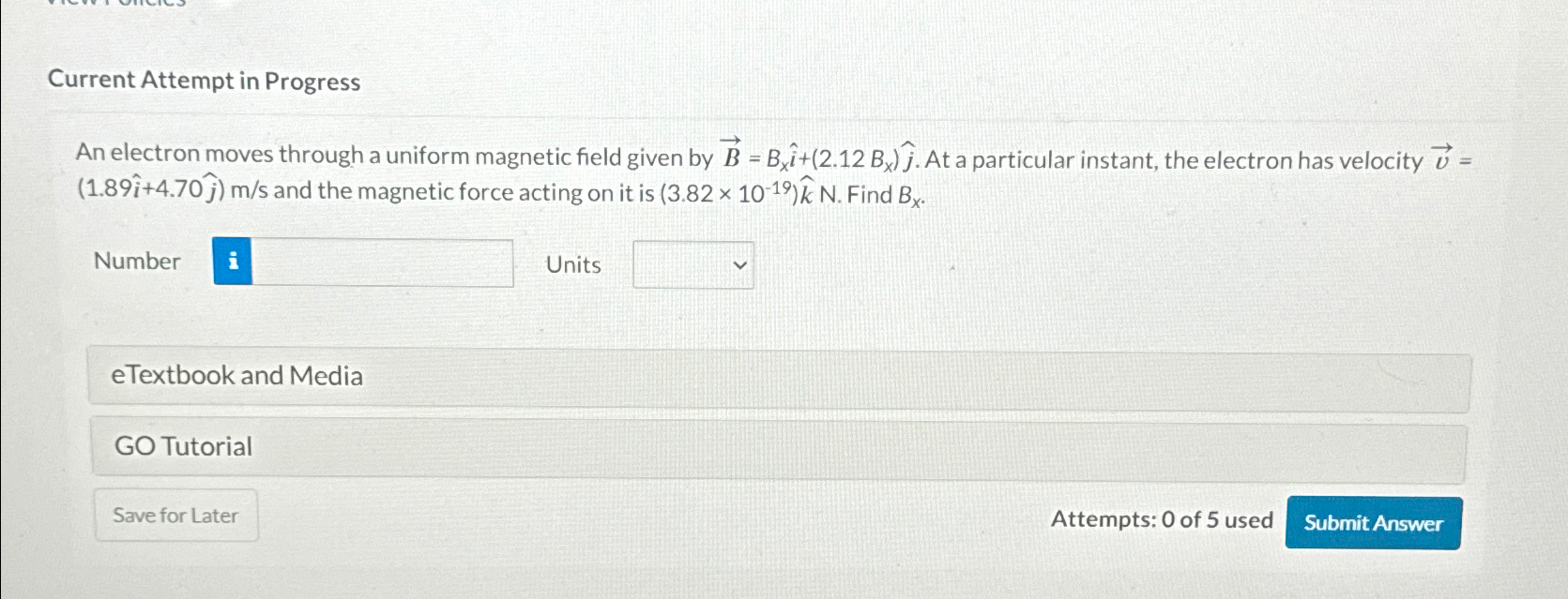 Solved Current Attempt in ProgressAn electron moves through | Chegg.com