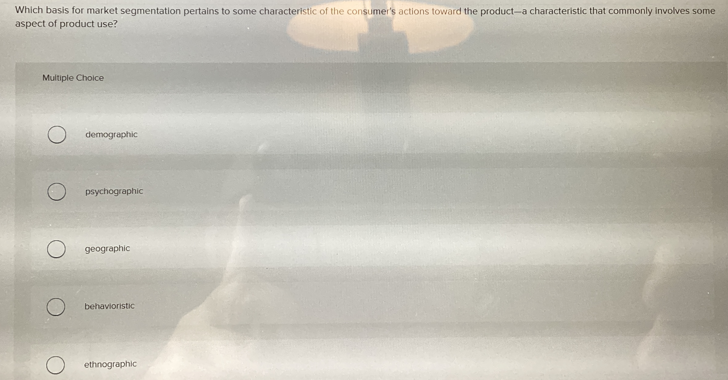 Solved Which basis for market segmentation pertains to some | Chegg.com