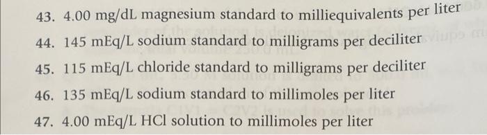 Solved converting units please help me solve these! the | Chegg.com