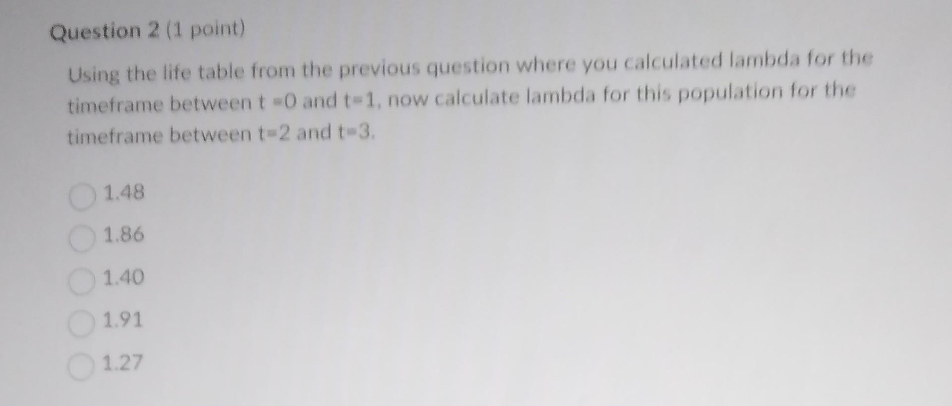 Using the life table from the previous question where | Chegg.com