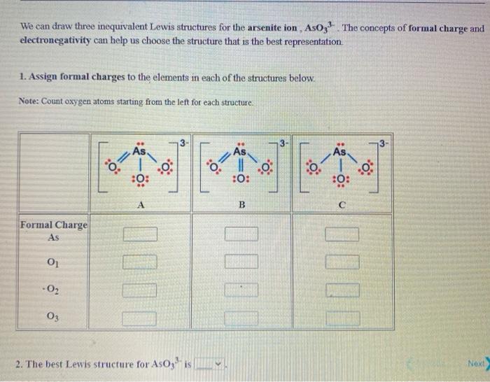 Solved We can draw three inequivalent Lewis structures for | Chegg.com