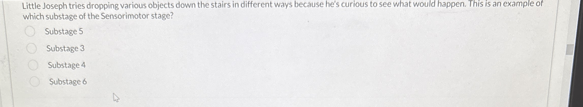 High Quality SOLUTION Little Joseph tries dropping various objects down ...