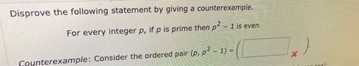 Solved Disprove the following statement by giving a | Chegg.com