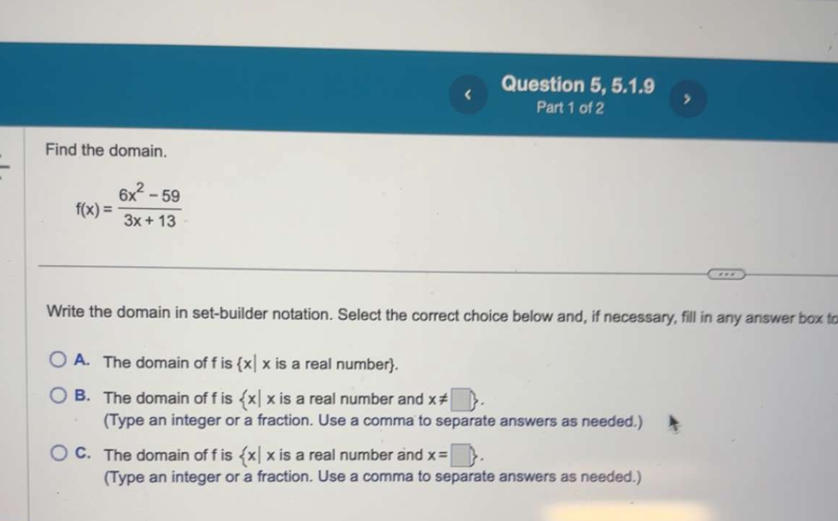 Solved Question 5, 5.1.9Part 1 ﻿of 2Find the | Chegg.com