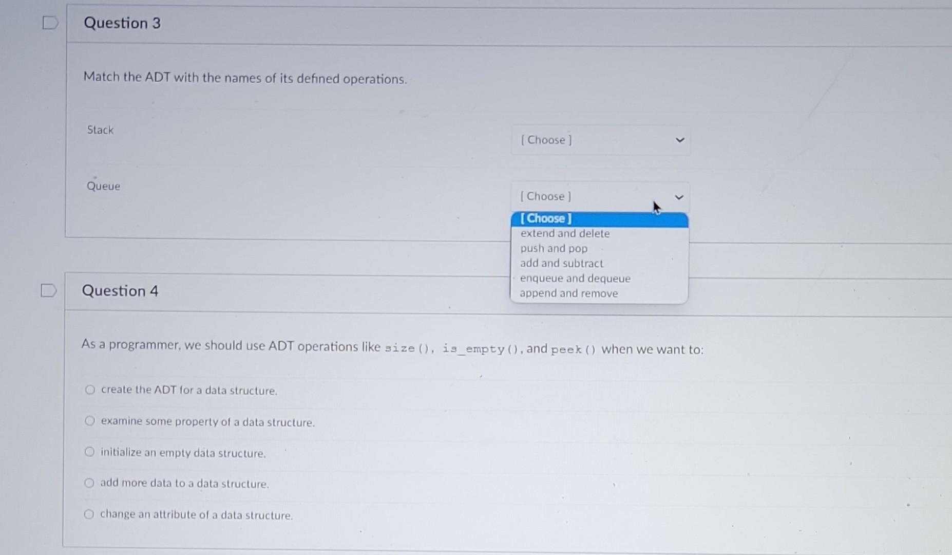Solved Match the ADT with the correct access protocol. Stack | Chegg.com