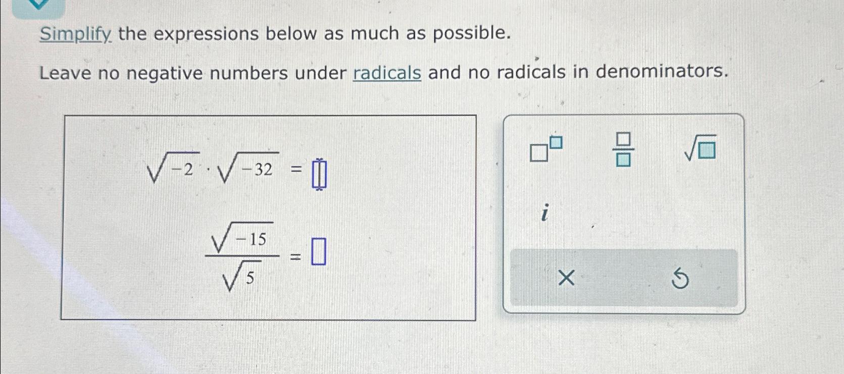 Simplify the expressions below as much as | Chegg.com