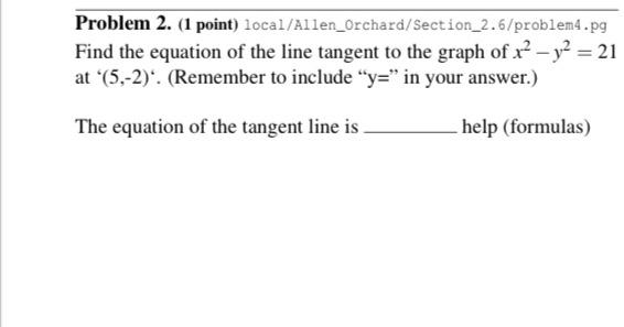 Solved Problem 2. (1 point) | Chegg.com
