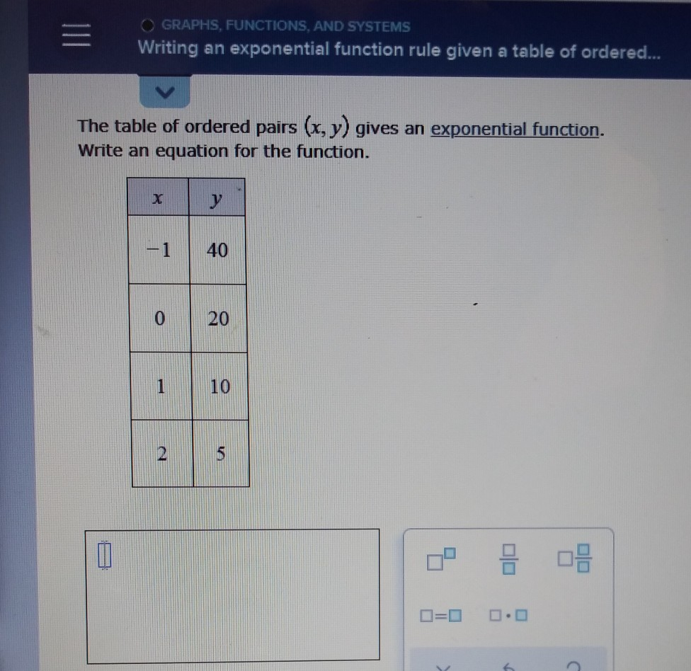 Solved O GRAPHS, FUNCTIONS, AND SYSTEMS Writing an | Chegg.com