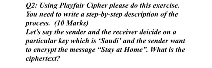 Solved Q1: Using Simple Substitution Cipher please do this | Chegg.com