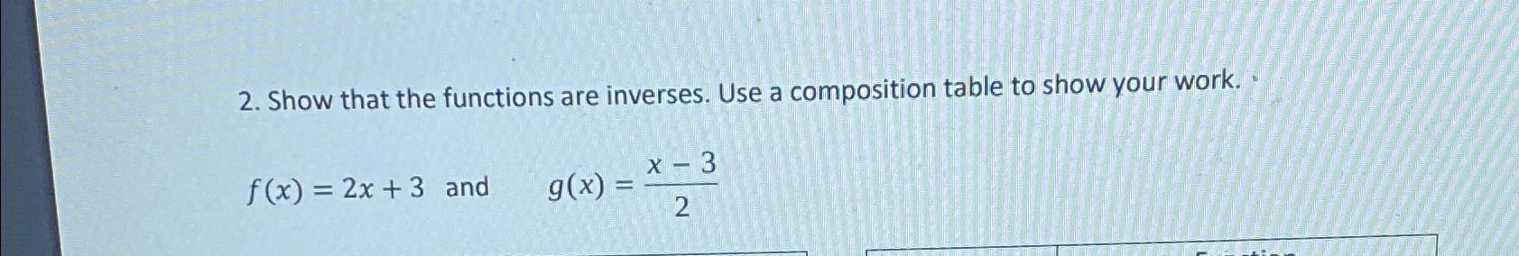 Solved Show that the functions are inverses. Use a | Chegg.com