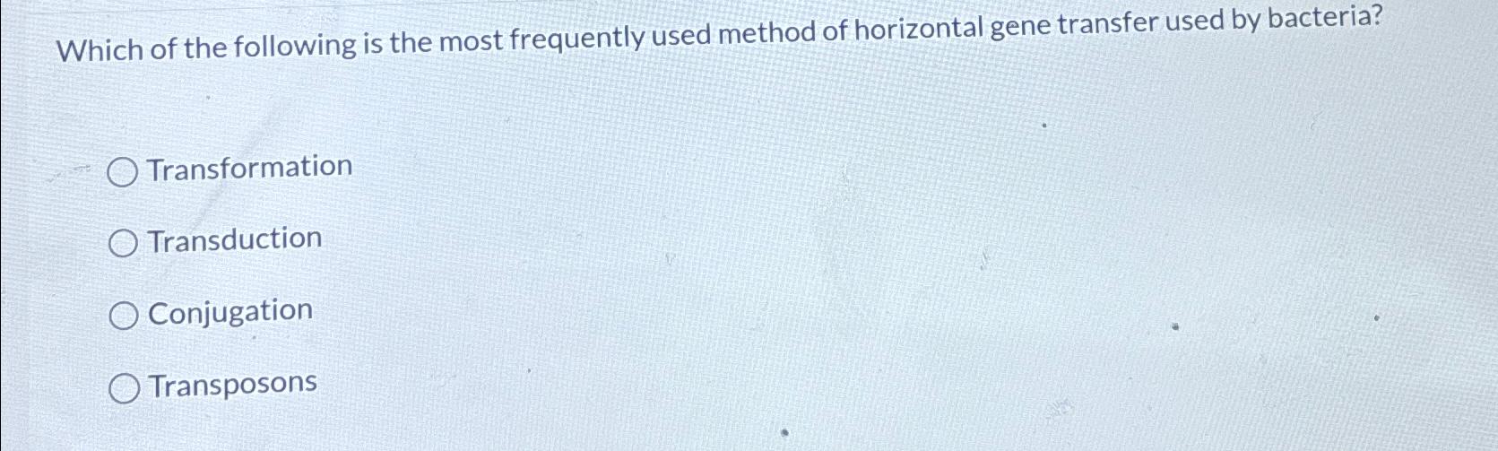 Solved Which of the following is the most frequently used | Chegg.com