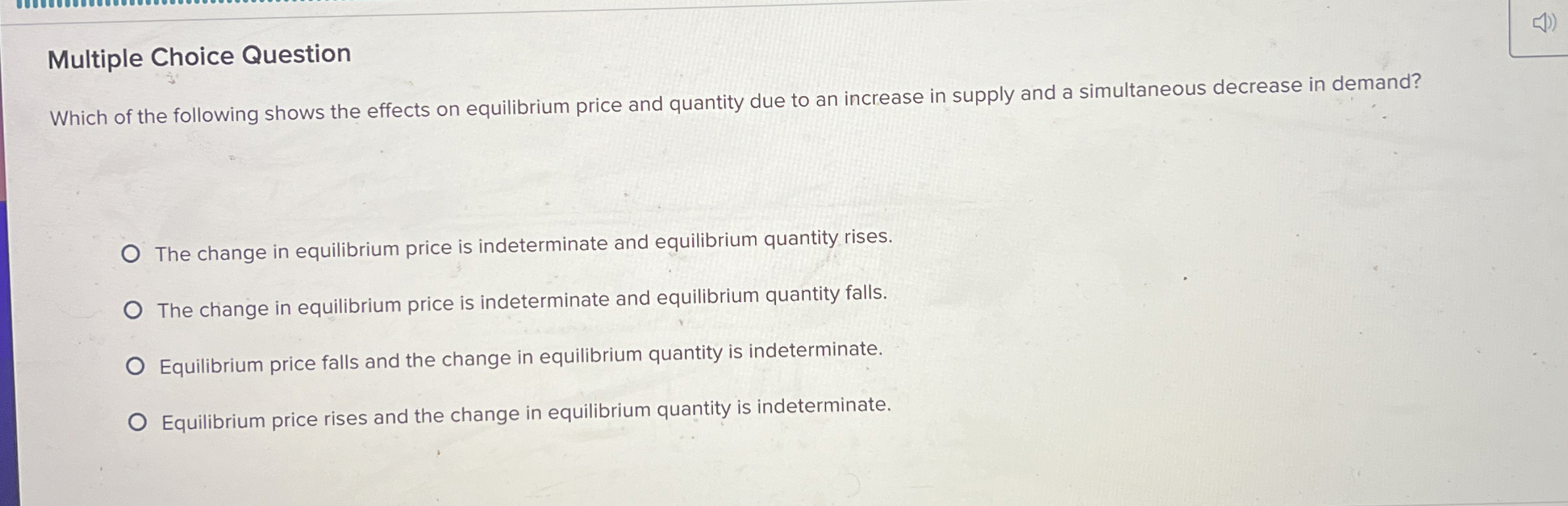 Solved Multiple Choice QuestionThe change in equilibrium | Chegg.com