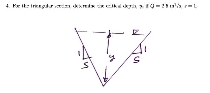 Solved 4. For the triangular section, determine the critical | Chegg.com