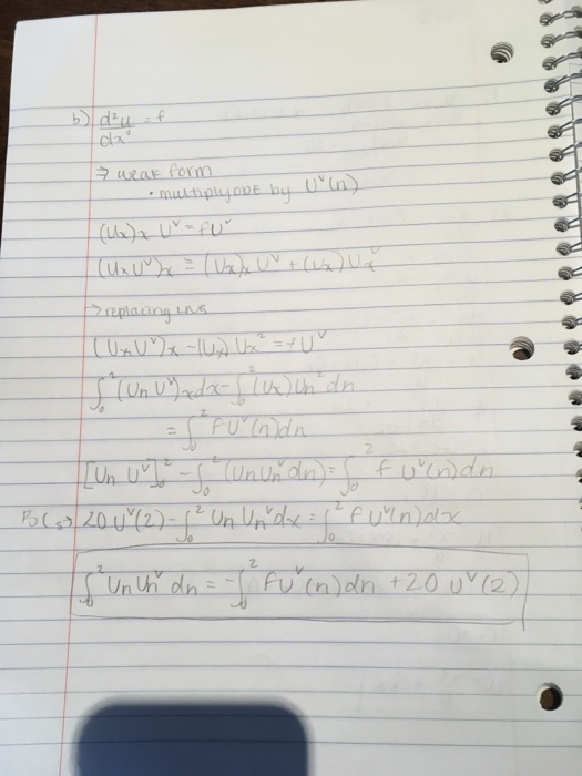 Problem 2: 1. Apply Galerkin method to the weak form | Chegg.com