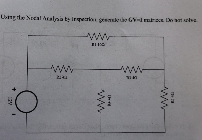 Solved Using The Nodal Analysis By Inspection Generate The 6119