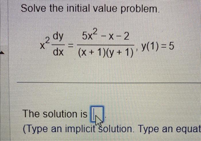 Solved Solve the initial value problem. | Chegg.com