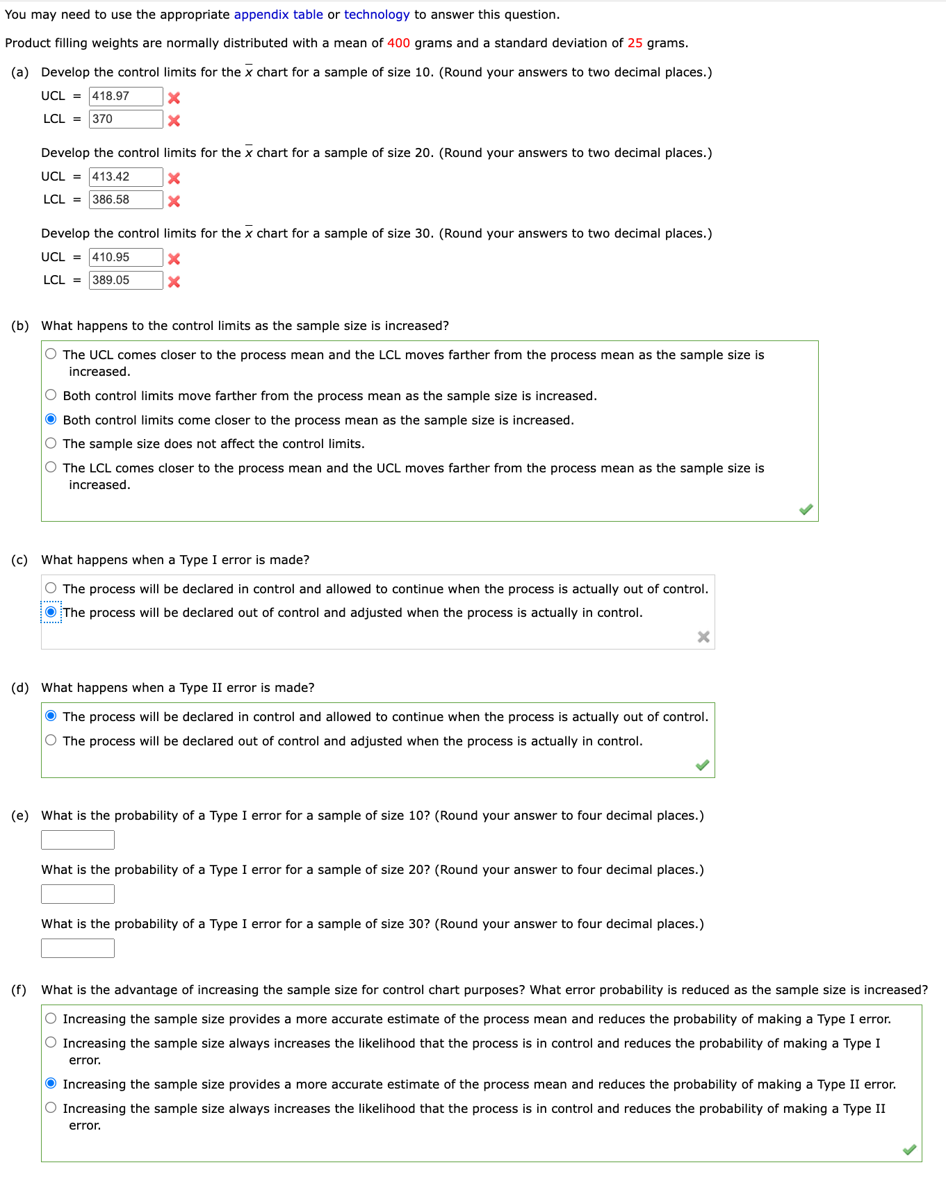 Solved (f) ﻿What is the advantage of increasing the sample | Chegg.com
