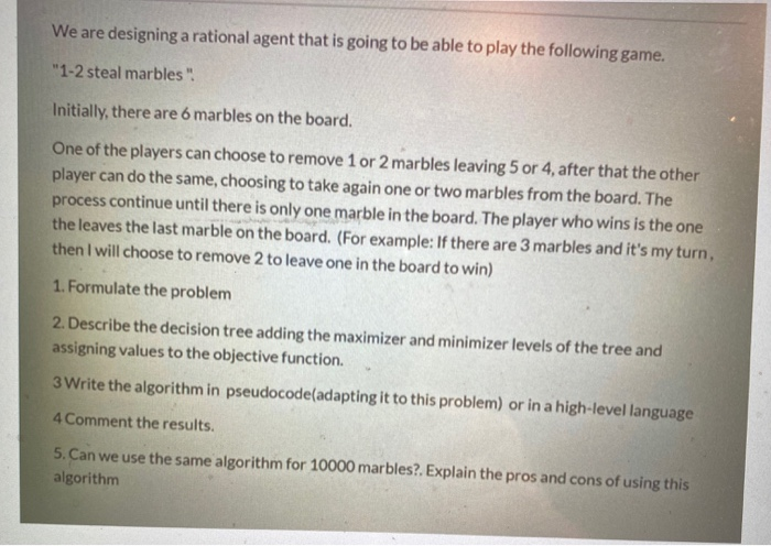 Solved CS Fundamentals of AIPlease give me the pseudocode | Chegg.com