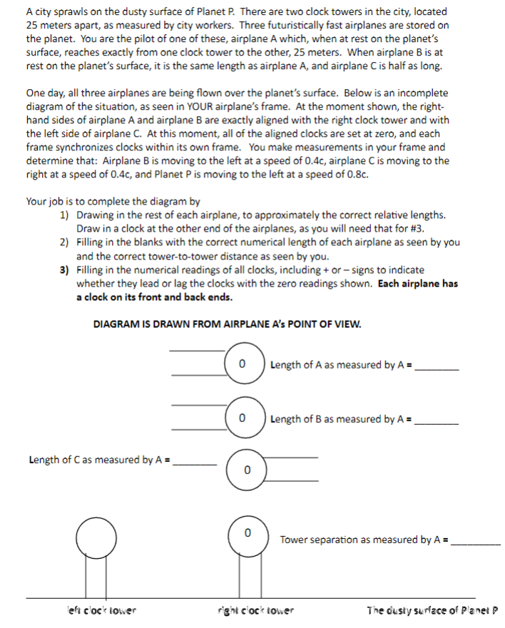 Solved A city sprawls on the dusty surface of Planet P. | Chegg.com