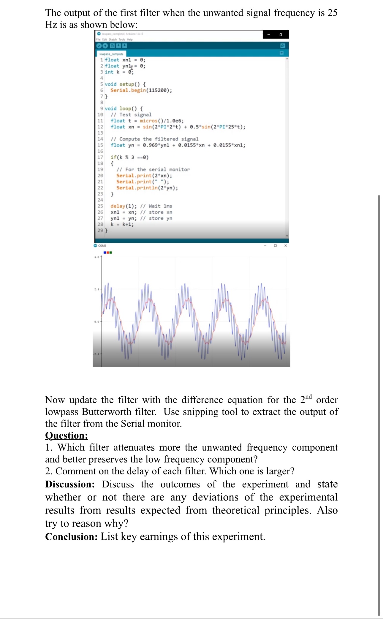 Solved The output of the first filter when the unwanted | Chegg.com