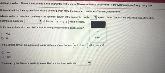Solved Suppose a system of linear equations has a 3x5 | Chegg.com