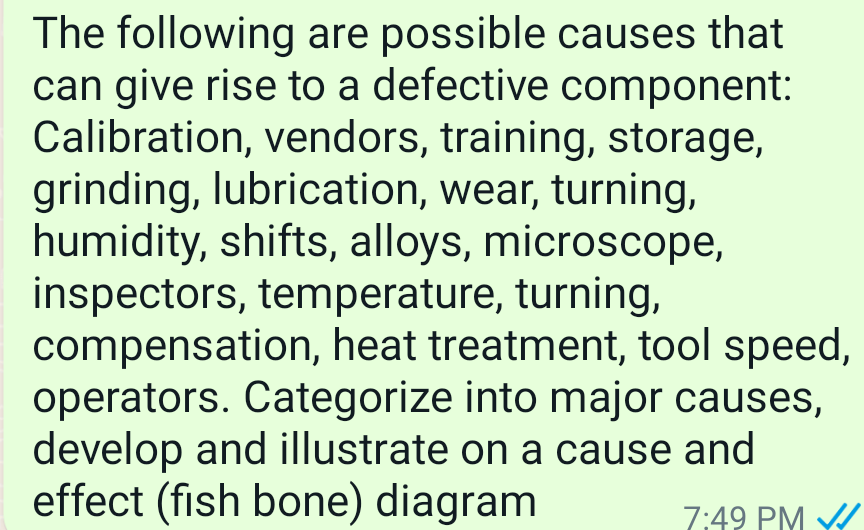 The following are possible causes that can give rise | Chegg.com