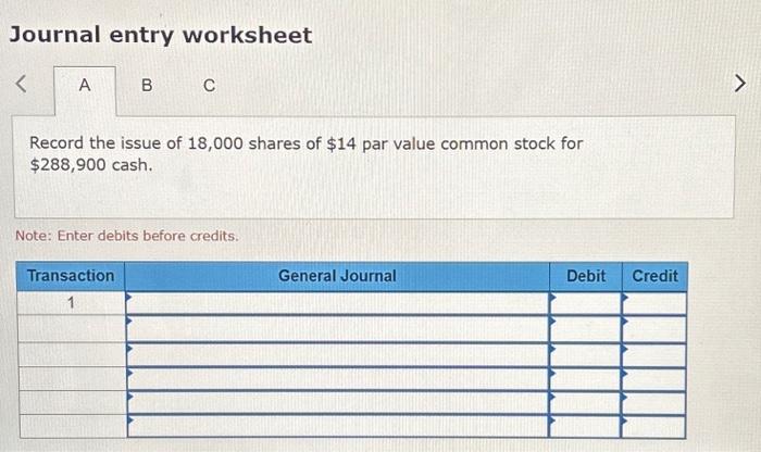 Solved Exercise 11-3 (Algo) Accounting for par, stated, and | Chegg.com