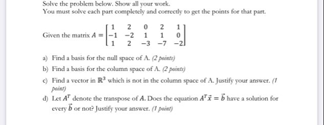 Solved Solve the problem below. Show all your work.You must | Chegg.com