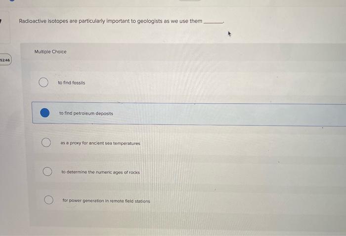 Solved Radioactive isotopes are particularly important to | Chegg.com