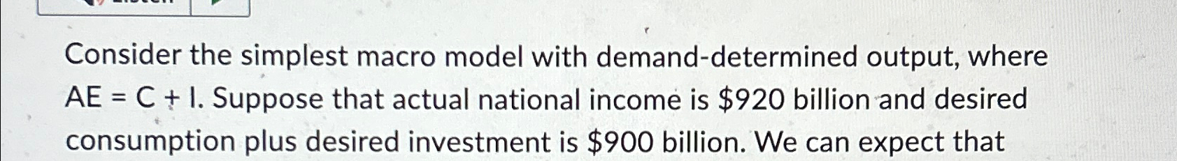 Solved Consider the simplest macro model with | Chegg.com