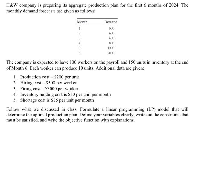 Solved Problem 1 40 Points Handw Company Is Preparing Its 