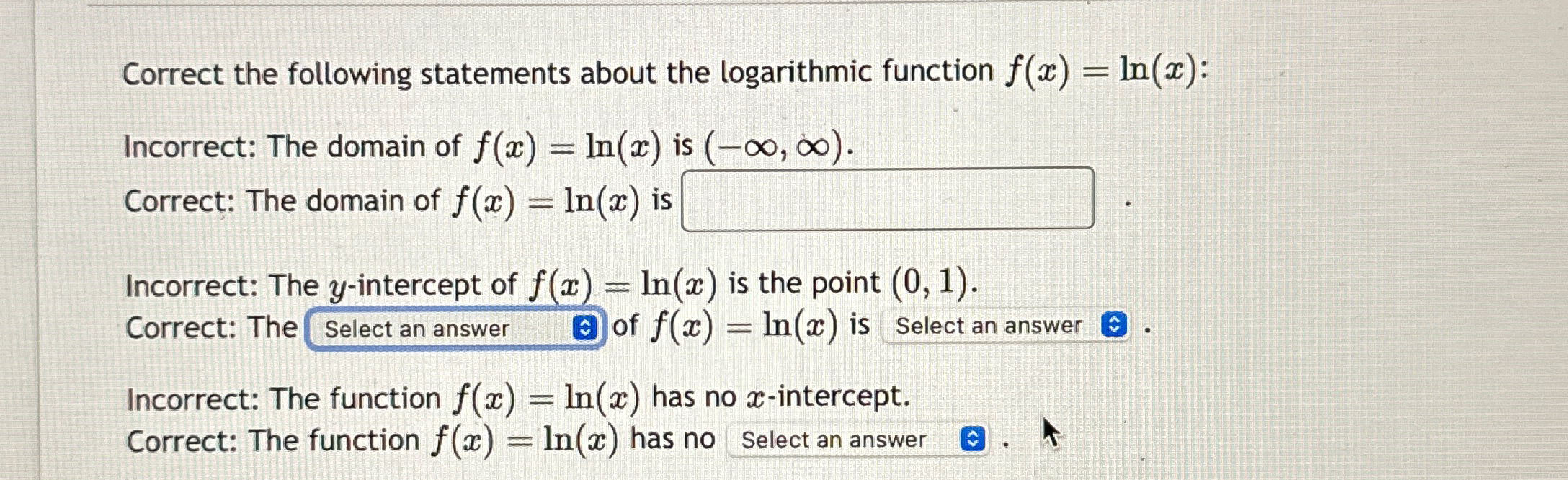 Solved Correct the following statements about the | Chegg.com