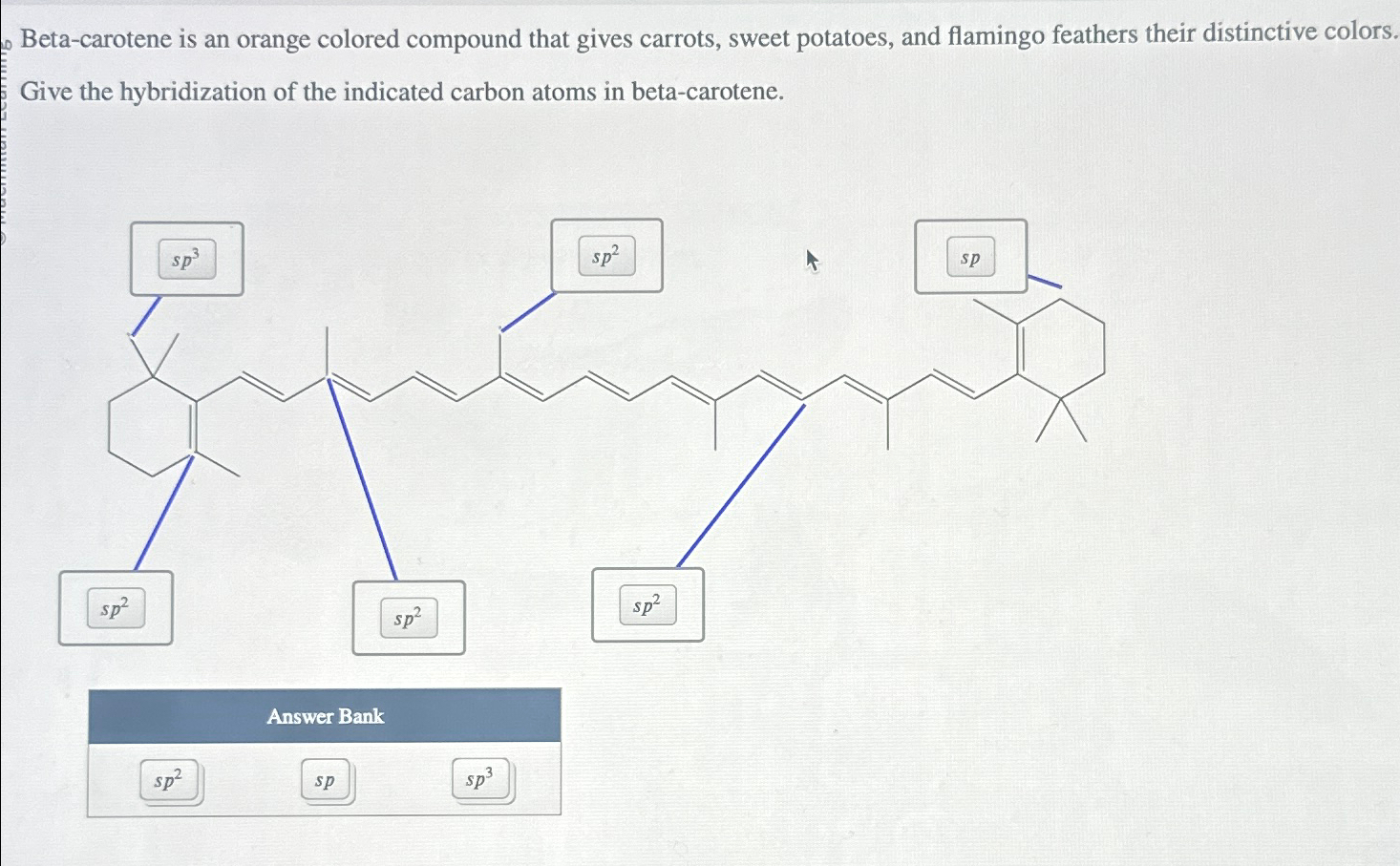 Solved Beta-carotene is an orange colored compound that | Chegg.com