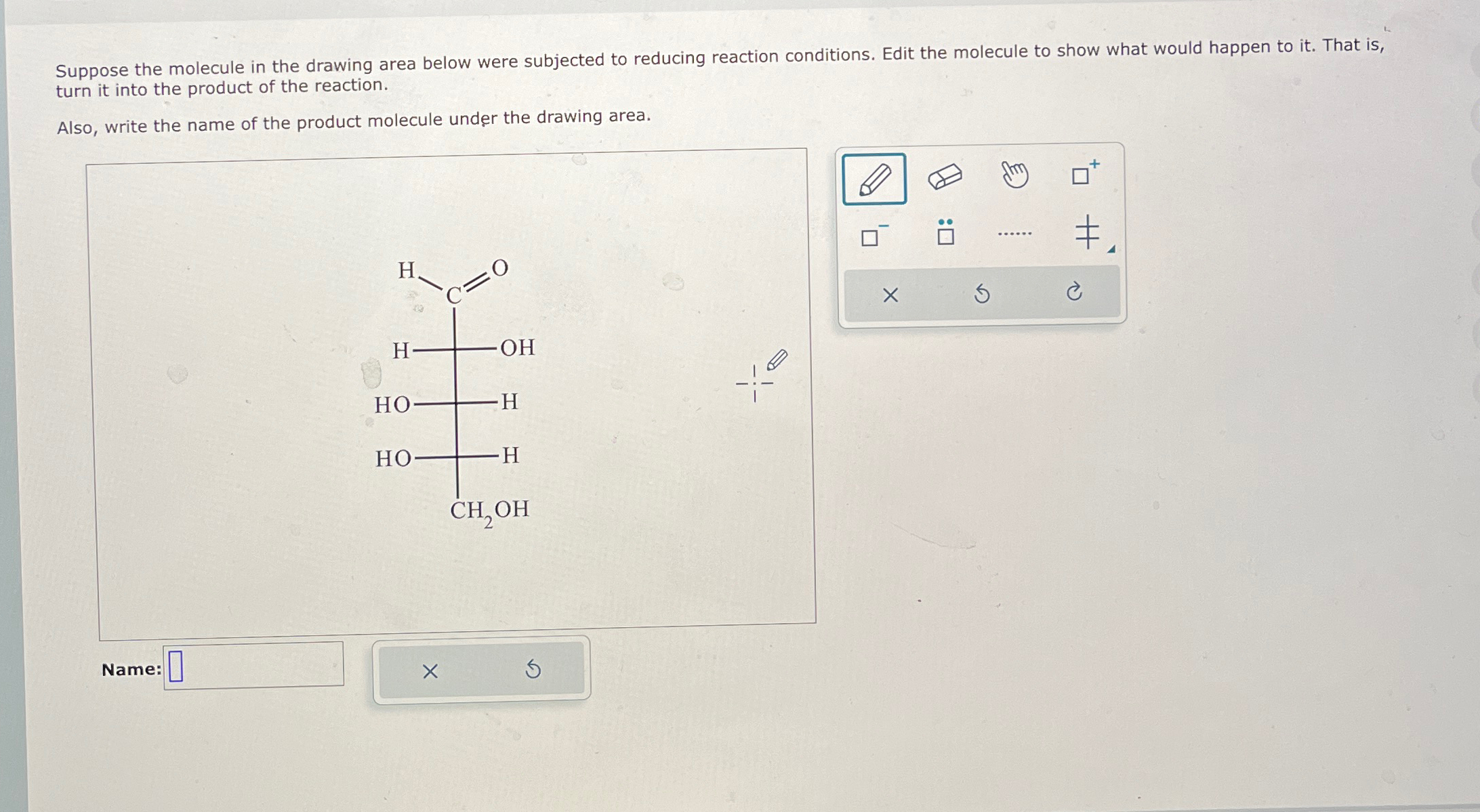 [Solved]: Suppose the molecule in the drawing area below wer