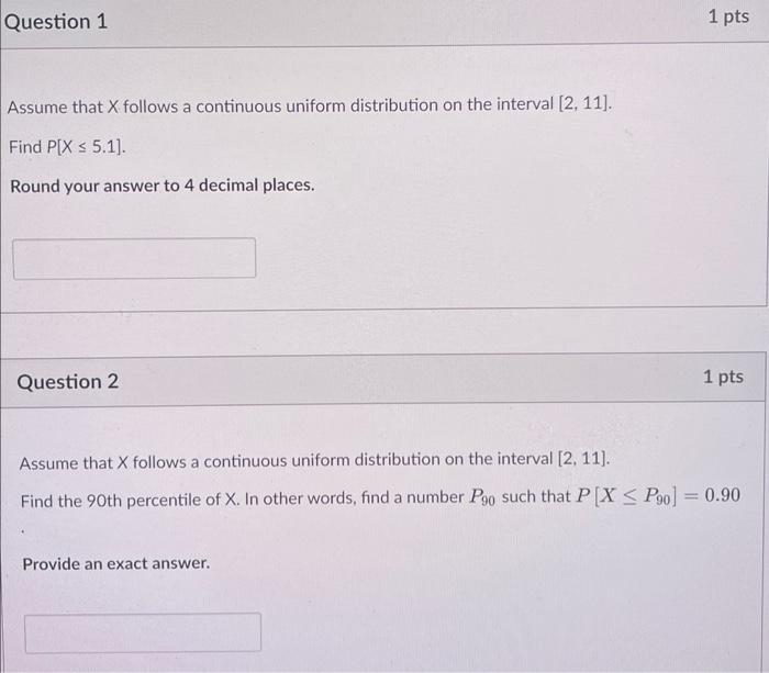Solved Assume that X follows a continuous uniform | Chegg.com
