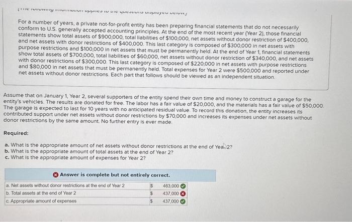 Solved For a number of years, a private not-for-profit | Chegg.com