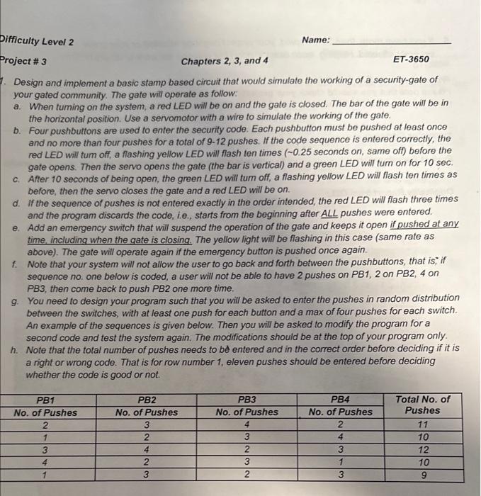 Solved Design and implement a basic stamp based circuit that | Chegg.com